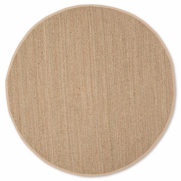 Safavieh Natural Fiber Mackenzie 6-Foot Round Area Rug in Natural/Beige ...