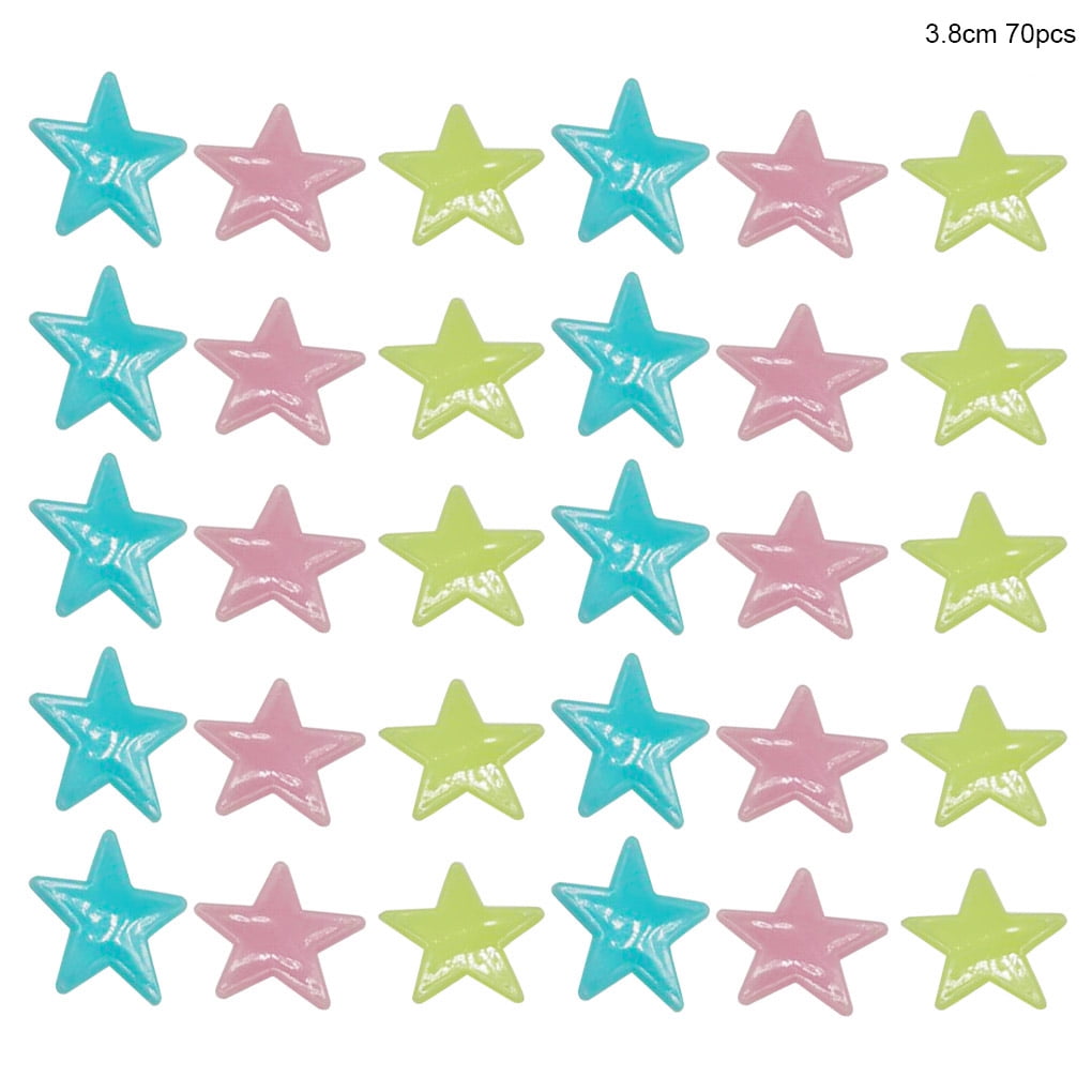 Machinehome Luminous Stickers Plastic Star Wall Stickers Patch Decal ...