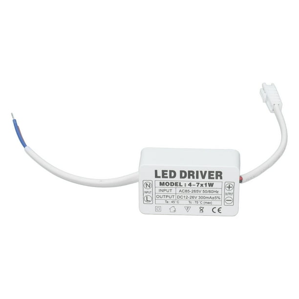 Fyydes LED Driver Adapter,LED Lamp Transformer,4‑7X1W LED Driver ...