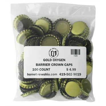 Beer Bottle Crown Caps - (Yellow) - Walmart.com