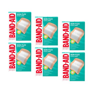 Band Aid Skin Flex Adhesive Bandages, Extra Large, 7 Ea, 3 Pack ...
