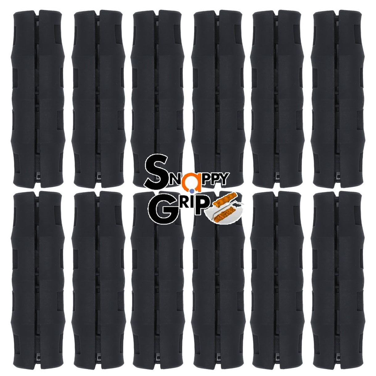 Snappy Grip Black 12 Ergonomic Replacement Bucket Handles Dozen ...