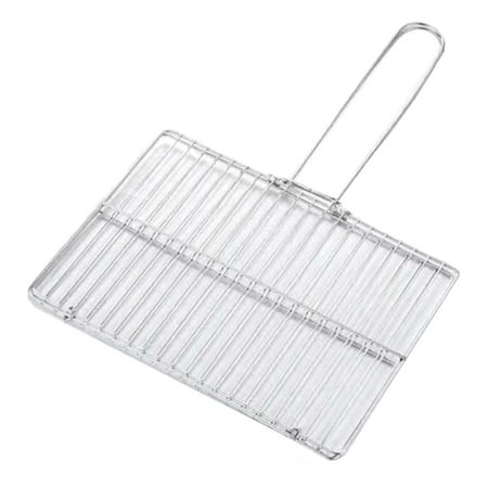 Basket Portable Metal Basket Barbecue Fish Mesh Clamp BBQ 35x25.5x21cm ...