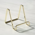 Tripar 6" Brass Plated Square Wire Display Stand for Plates, Artwork ...