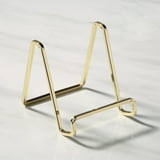 Tripar 6" Brass Plated Square Wire Display Stand for Plates, Artwork ...