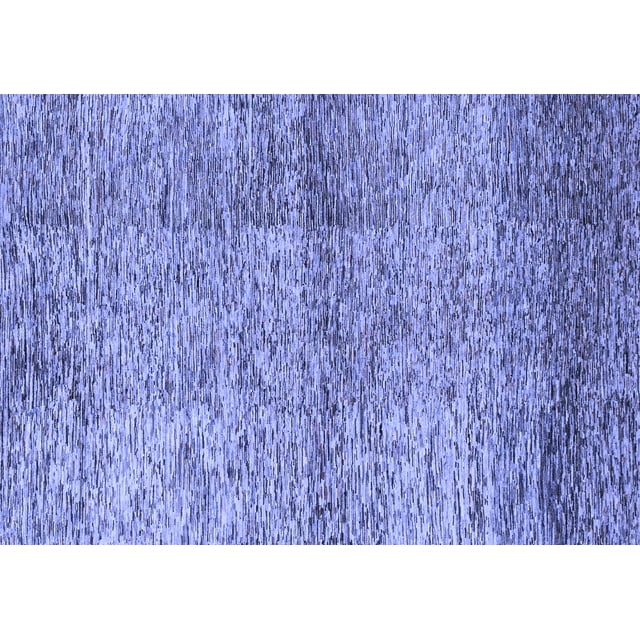 Ahgly Company Indoor Rectangle Abstract Blue Modern Area Rugs, 2' x 3 ...