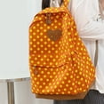 Aesthetic Polka Dot Backpack 15.75" Nylon Retro Portable for Travel ...
