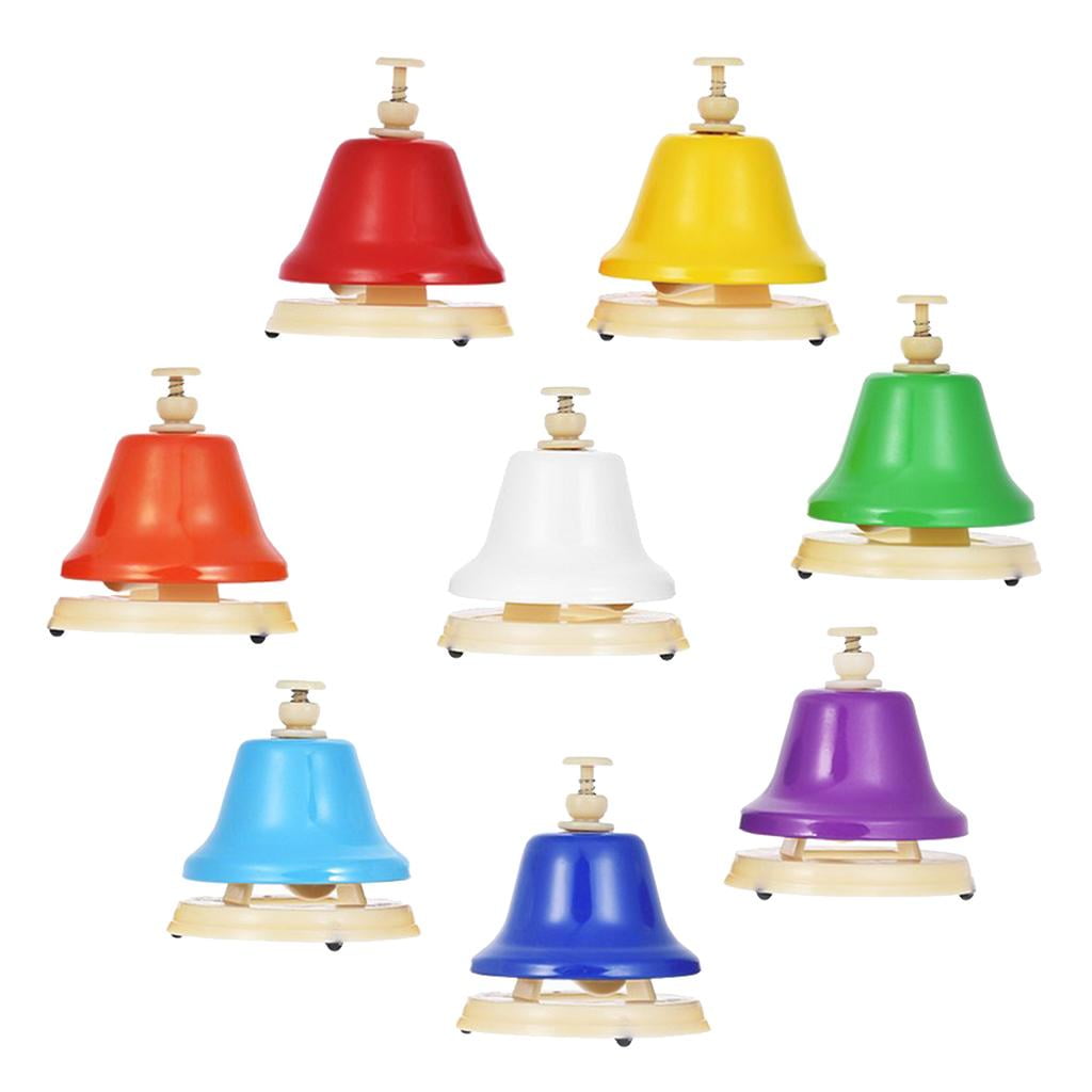 Colorful 8 Note Handbell Set Percussion Instrument puzzle children toys ...