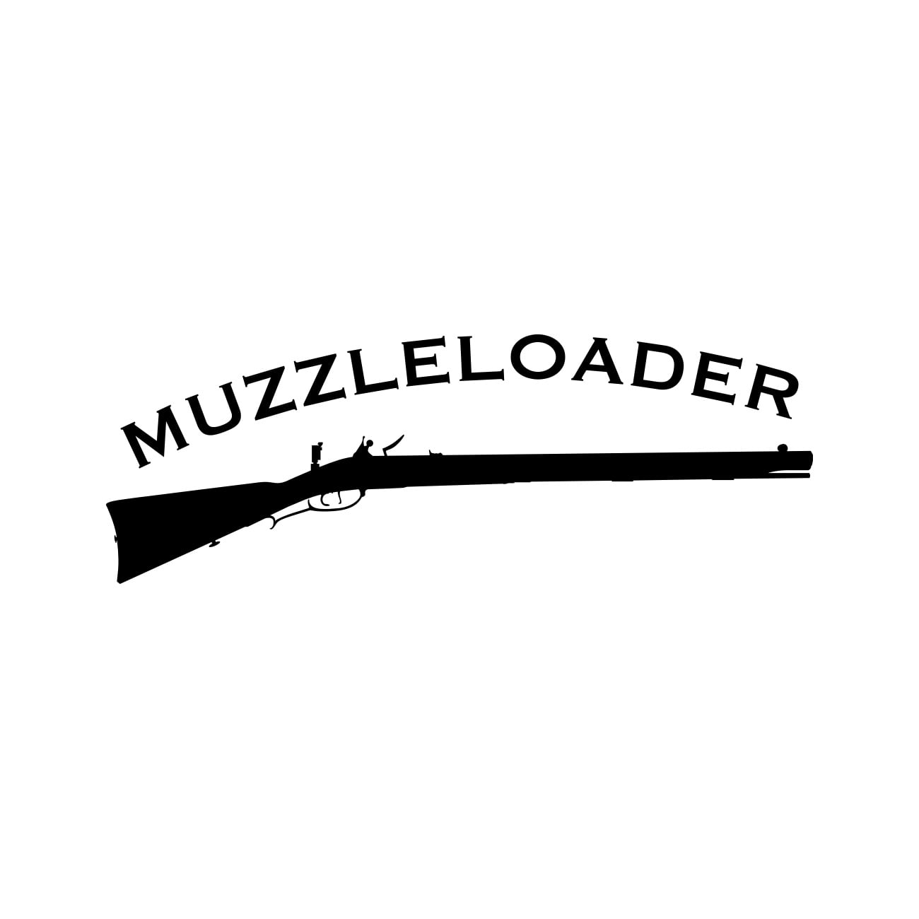 Muzzleloader Sticker Decal Die Cut - Self Adhesive Vinyl - Weatherproof ...