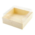 Taipei Clear Plastic Lid - Fits Square Poplar Straight Container - 100 ...