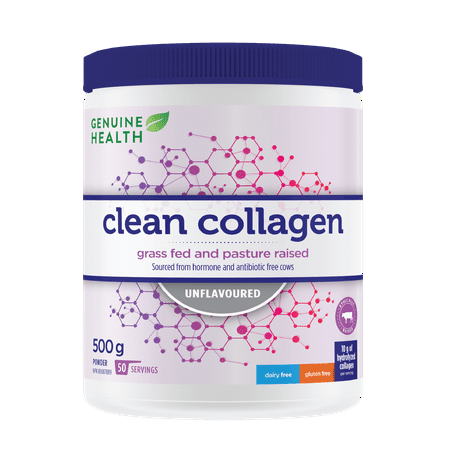 Genuine Health Bovine Clean Collagen Powder, 50 servings, 500g tub, 10g ...