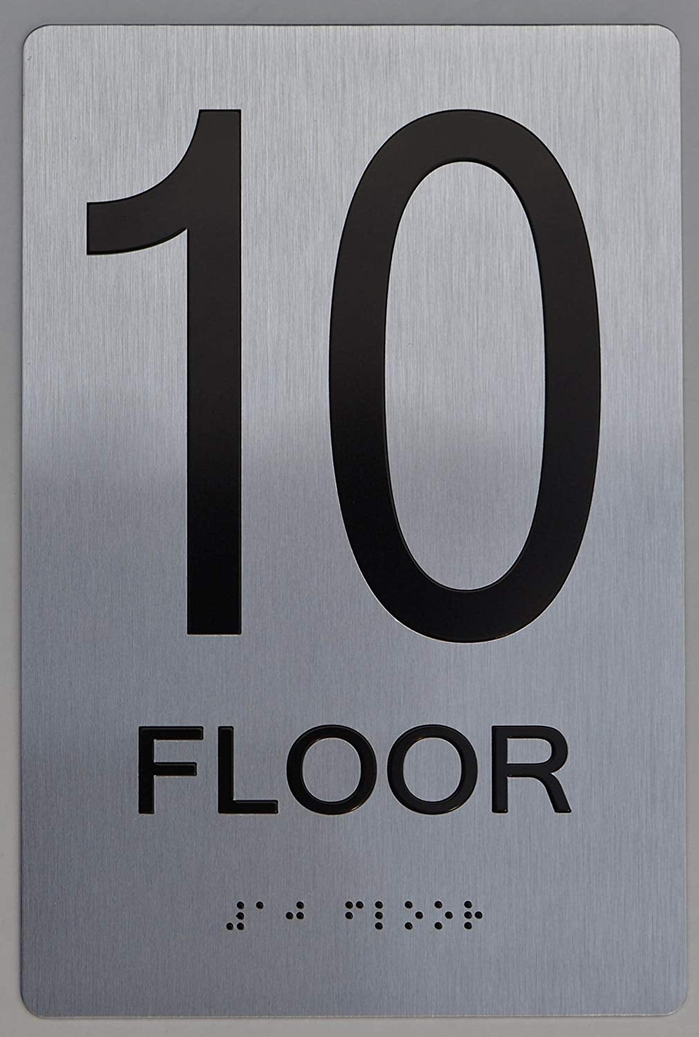 10th Floor SIGN -(Aluminium, Brush Silver,size 6x9) The sensation line ...