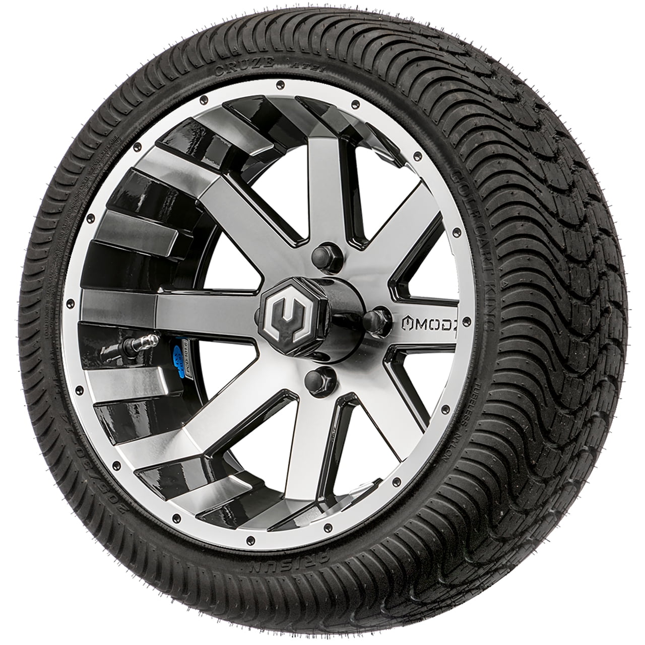 Golf Cart Wheels and Tires Combo - 14" MODZ Assault w/ Low Pro Tires ...