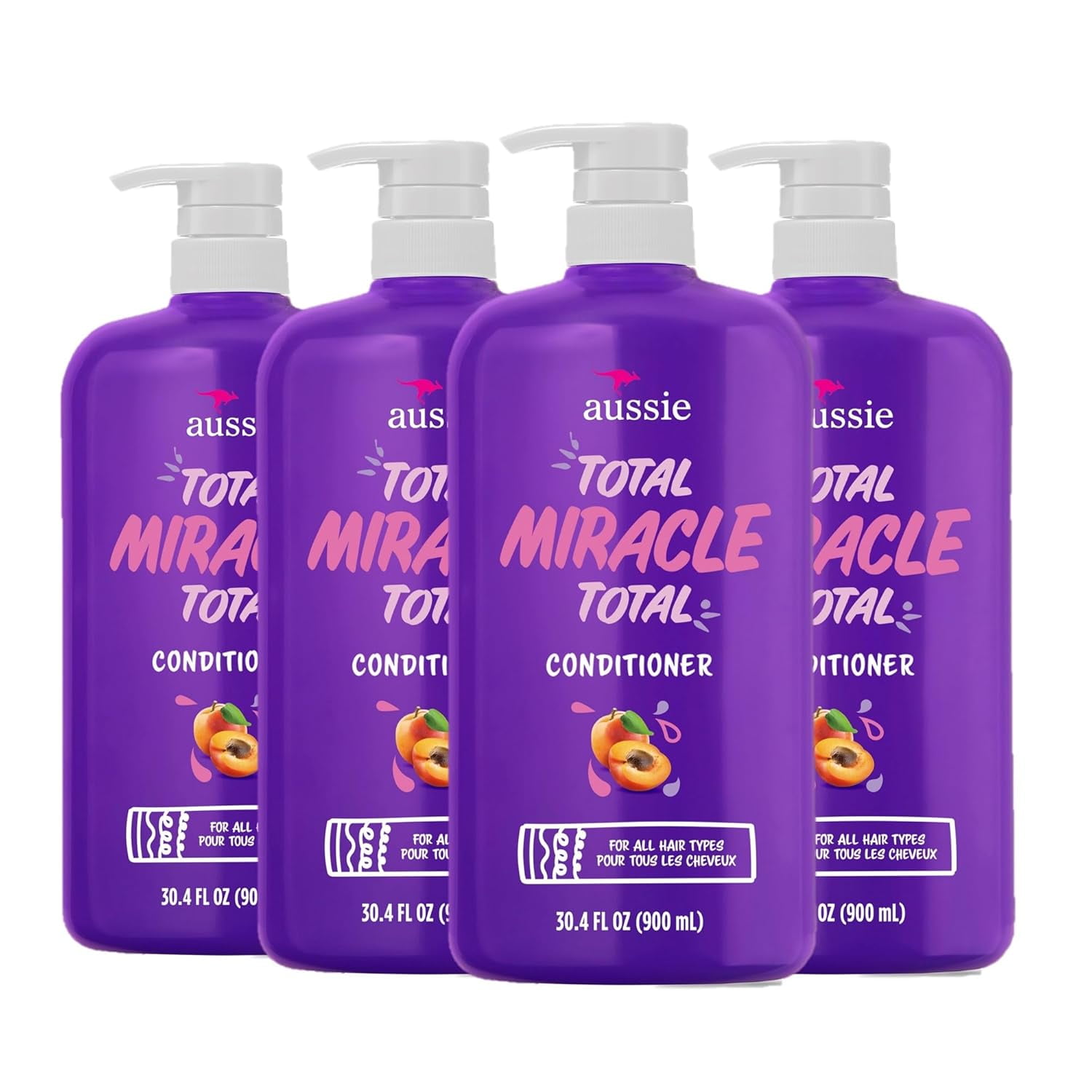 Total Miracle 7 Benefits Hair Conditioner for Damaged Hair, for All Hair Types, Paraben-Free, 30 ...