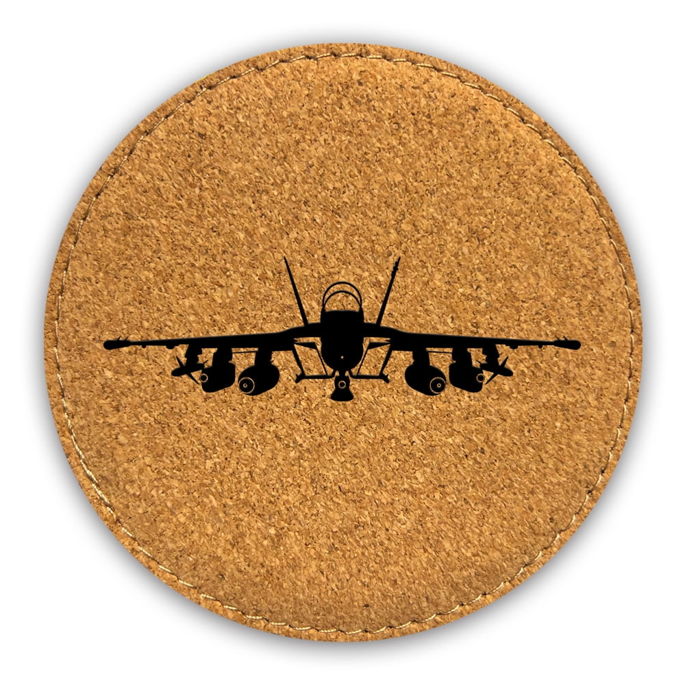 EA-18G Growler Coaster Laser Engraved Leatherette - Round Coasters ...