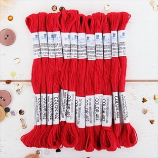 DMC Mouline 117-321 Six-Strand Embroidery Thread, Red, 8.7-Yards ...