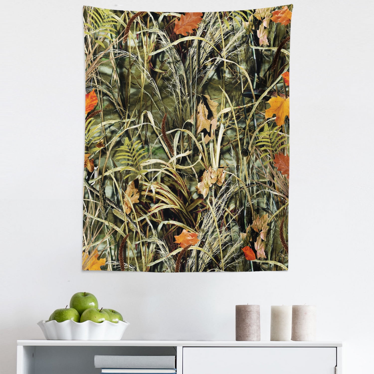 Botanical Tapestry, Close up Autumn Themed Nature View Photo with Sere ...