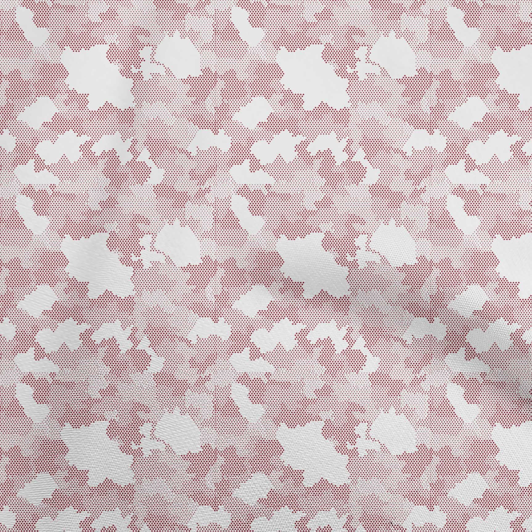 oneOone Cotton Jersey Maroon Fabric Texture Dot Fabric For Sewing ...