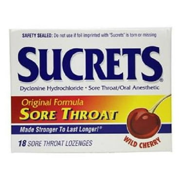 Sucrets Kids Soothing Sore Throat & Cough Lozenges, Vapor Cherry Flavor ...