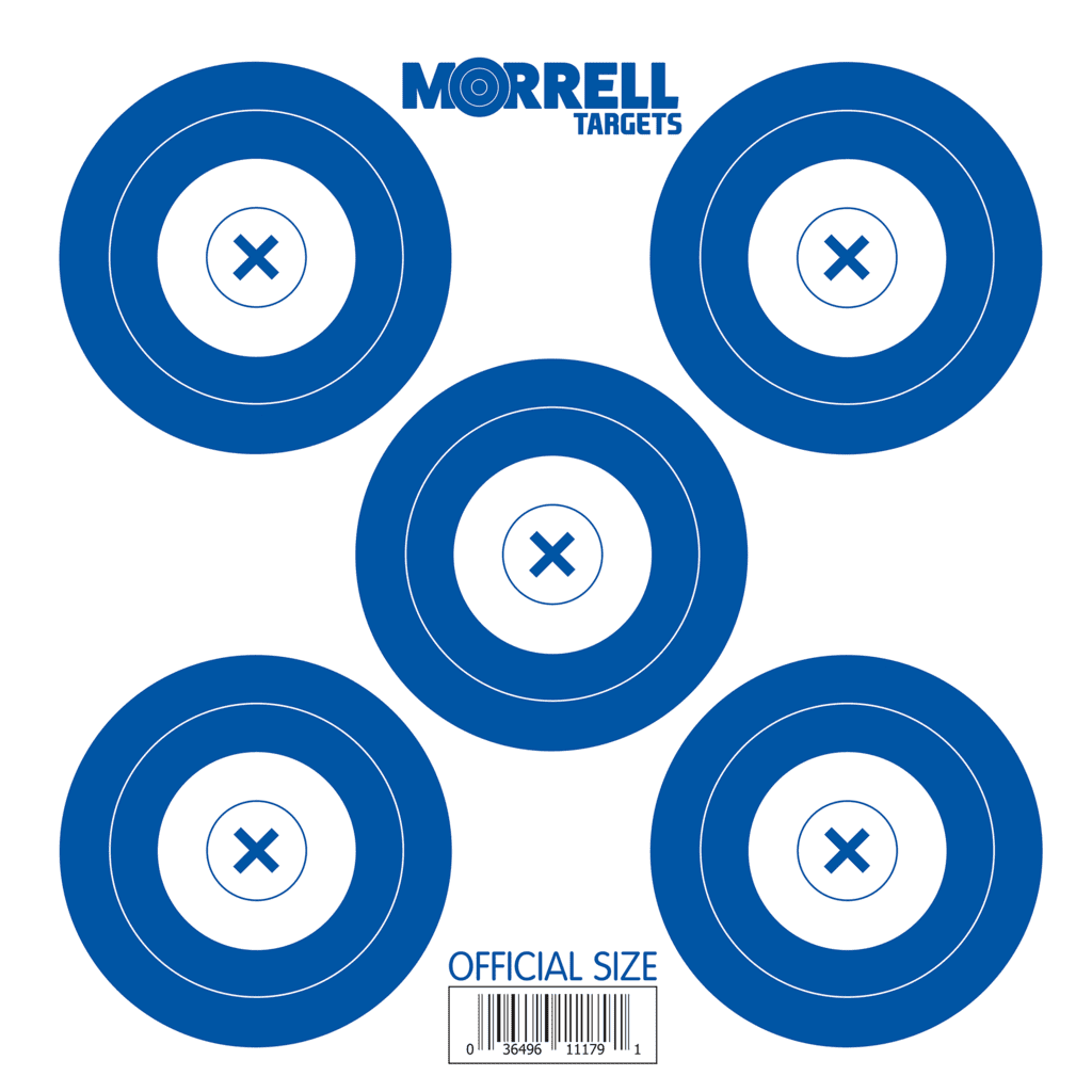 Morrell Targets Archery NFAA Official 5 Spot Paper Target Face, 100 ...