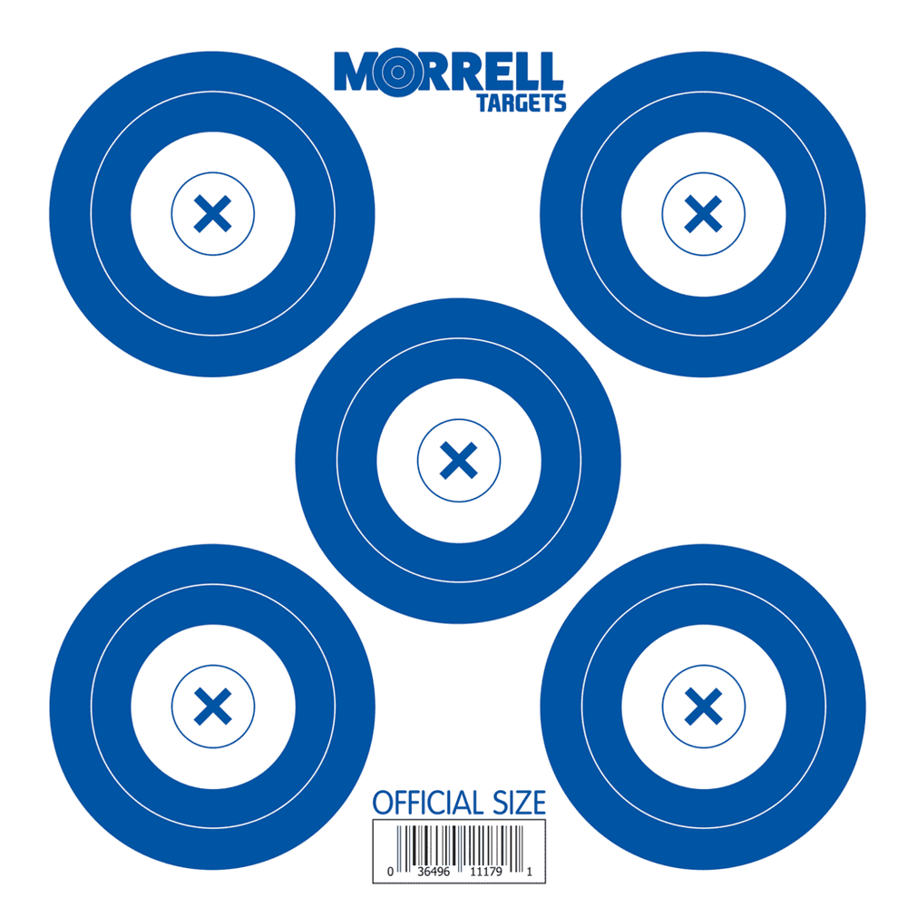 Morrell Targets Archery NFAA Official 5 Spot Paper Target Face, 100 ...