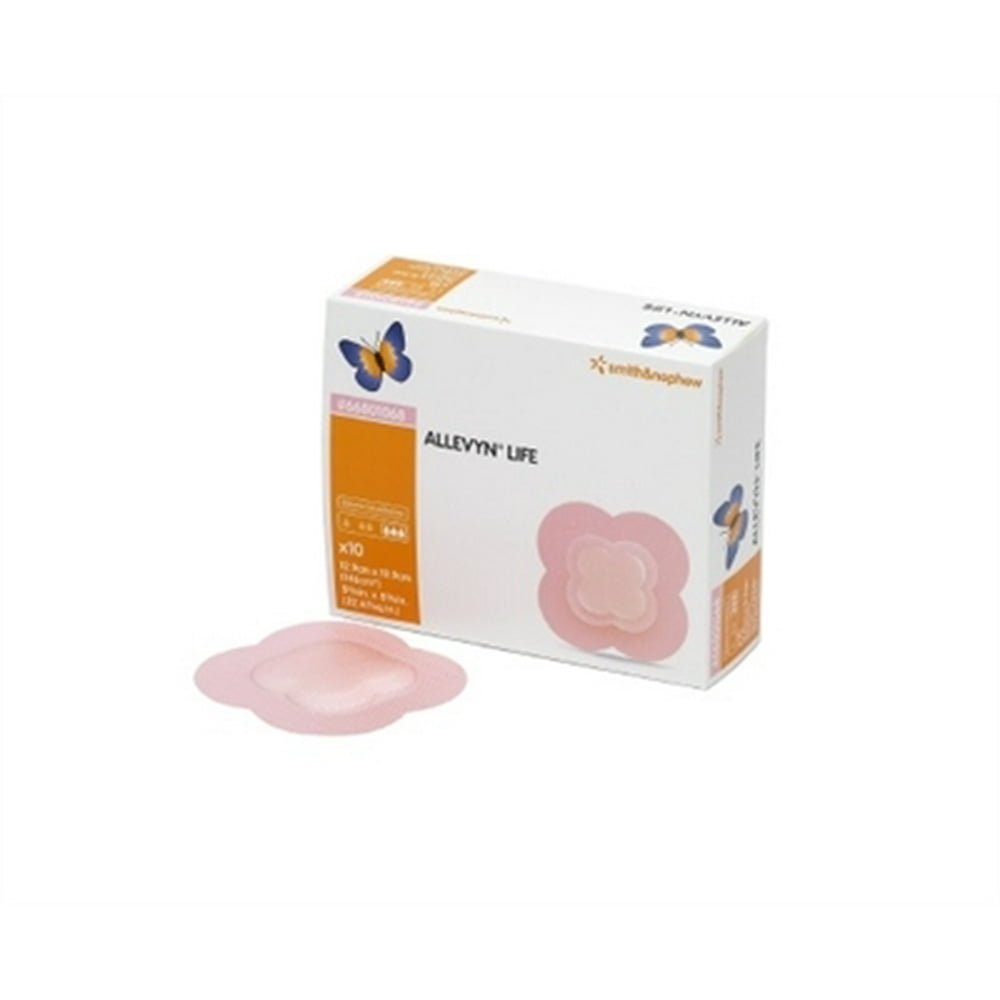 Allevyn Life Foam Dressing, 5.75" X 5.75", Quadrilobe Adhesive, Sterile ...
