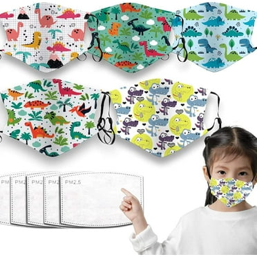 Orly (6 Pack) 100% Cotton Reusable Kids Face Masks Covering Eco ...