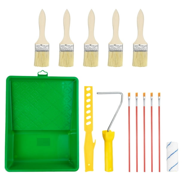 Unique Bargains Paint Roller Kit, 2' Chemical Fiber Paint Brushes, for ...
