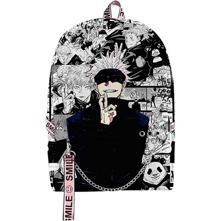 Anime Jujutsu Kaisen - 17" Bookbag Gojo Satoru Backpack for School ...