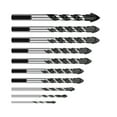 10pcs Alloy Steel Masonry Drill Bit Set, High Hardness, Triangular ...