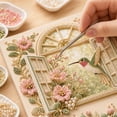 Bedroom Wall Decor, Diamond Art Kit, Vintage Floral Wall Art ...
