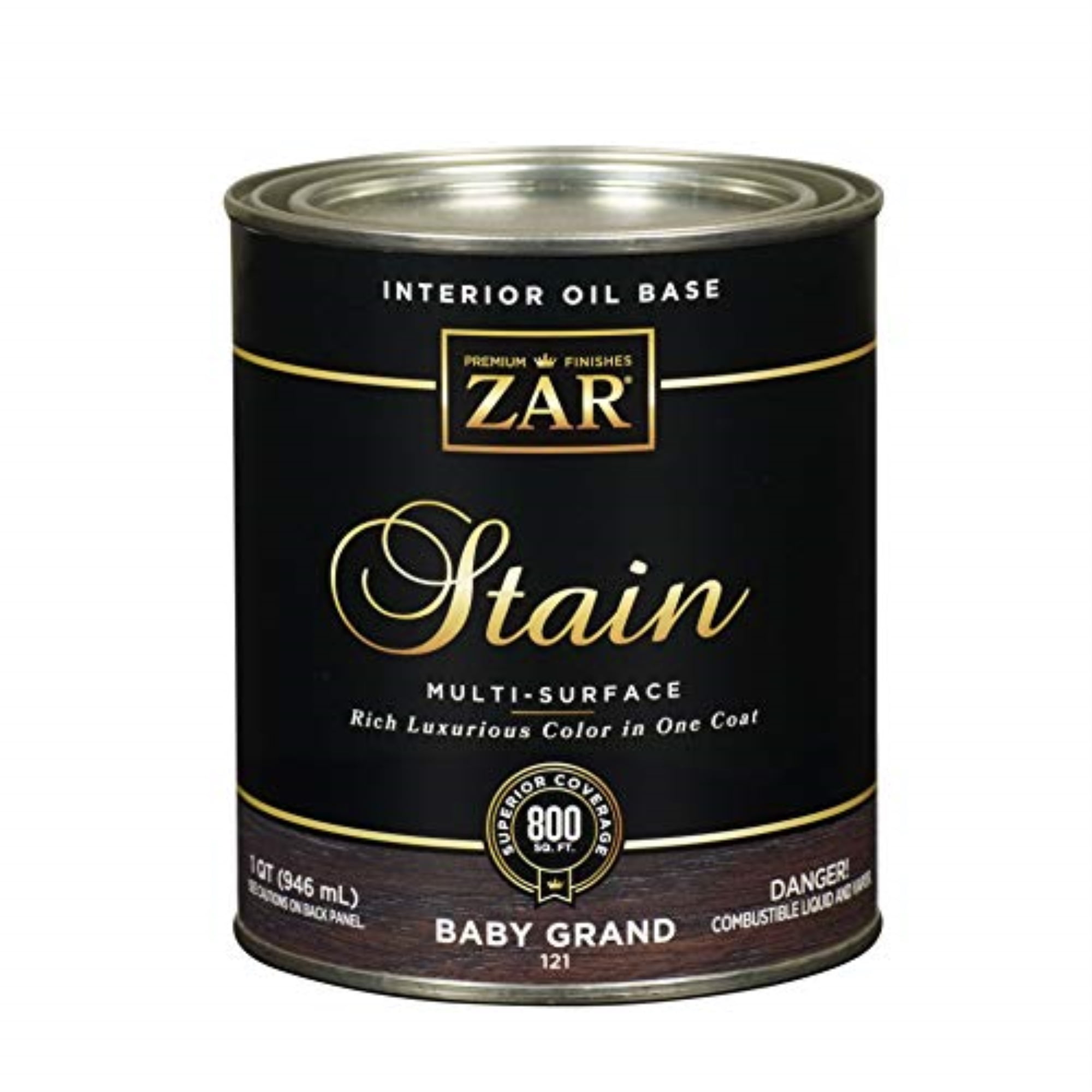 ZAR Semi-Transparent Baby Grand Oil-Based Polyurethane Wood Stain 1 qt ...
