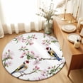 3ft Area Rug,Spring Cherry Blossoms Gradient Washable Large Rugs Soft ...