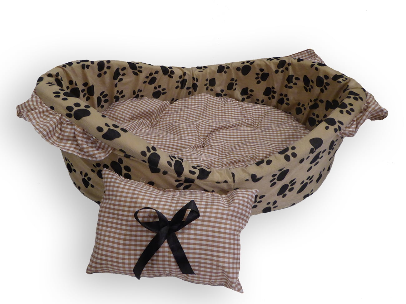 HDP Pet Bassinet Bed with Removable Pillow Color:Beige - Walmart.com