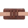 Brown Horizontal Belt Loop Magnetic Soft Leather Case is Compatible ...