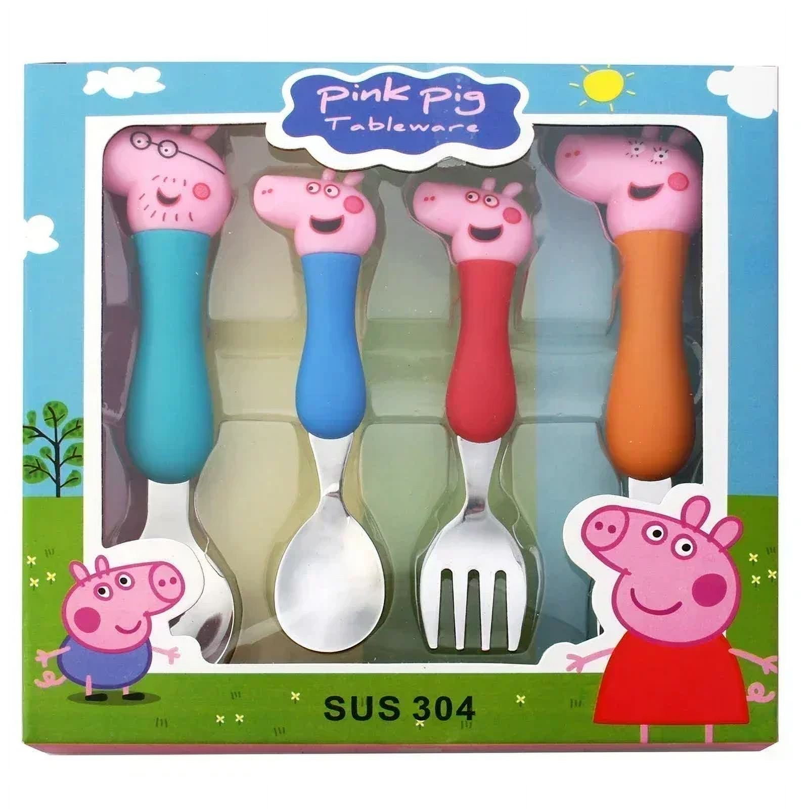 Click here for Xiangcankun Peppa Pig Tableware Fork Spoon Action... prices