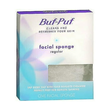 Buf-Puf Natural Gentle Exfoliating Facial Sponge Scrub for Combination ...