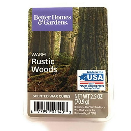 Better Homes and Gardens Warm Rustic Woods Scented Wax Cubes | Walmart ...