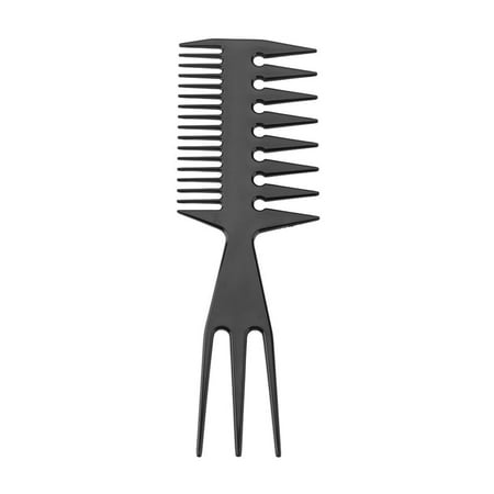 dailooas Black Double-sided Teeth Comb Fishbone Hair Comb for Salon ...