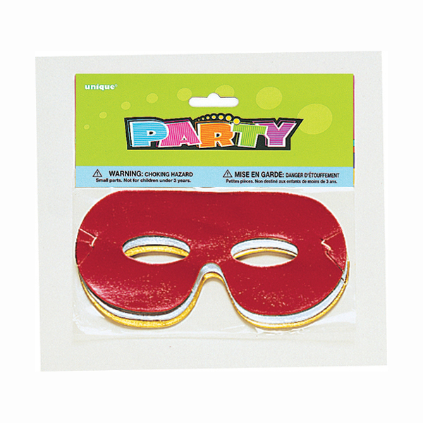 Foil Costume Party Masks, 8ct - Walmart.com