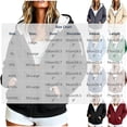 Cekizud Jackets for Women Oversized Hooded Sweatshirt Solid Color Lined ...