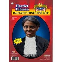 FORUM Harriet Tubman Fancy-Dress Costume for Adults with Jabot and Wig ...