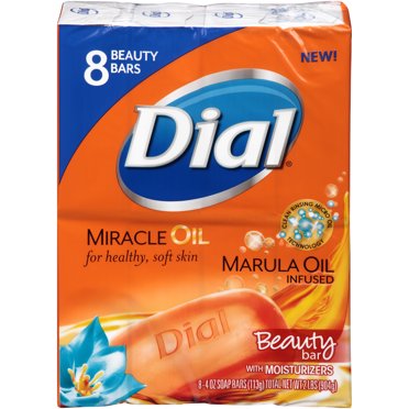 Dial Beauty Bar Soap, Miracle Oil Marula, 3.2 Ounce Bars, 2 Count ...