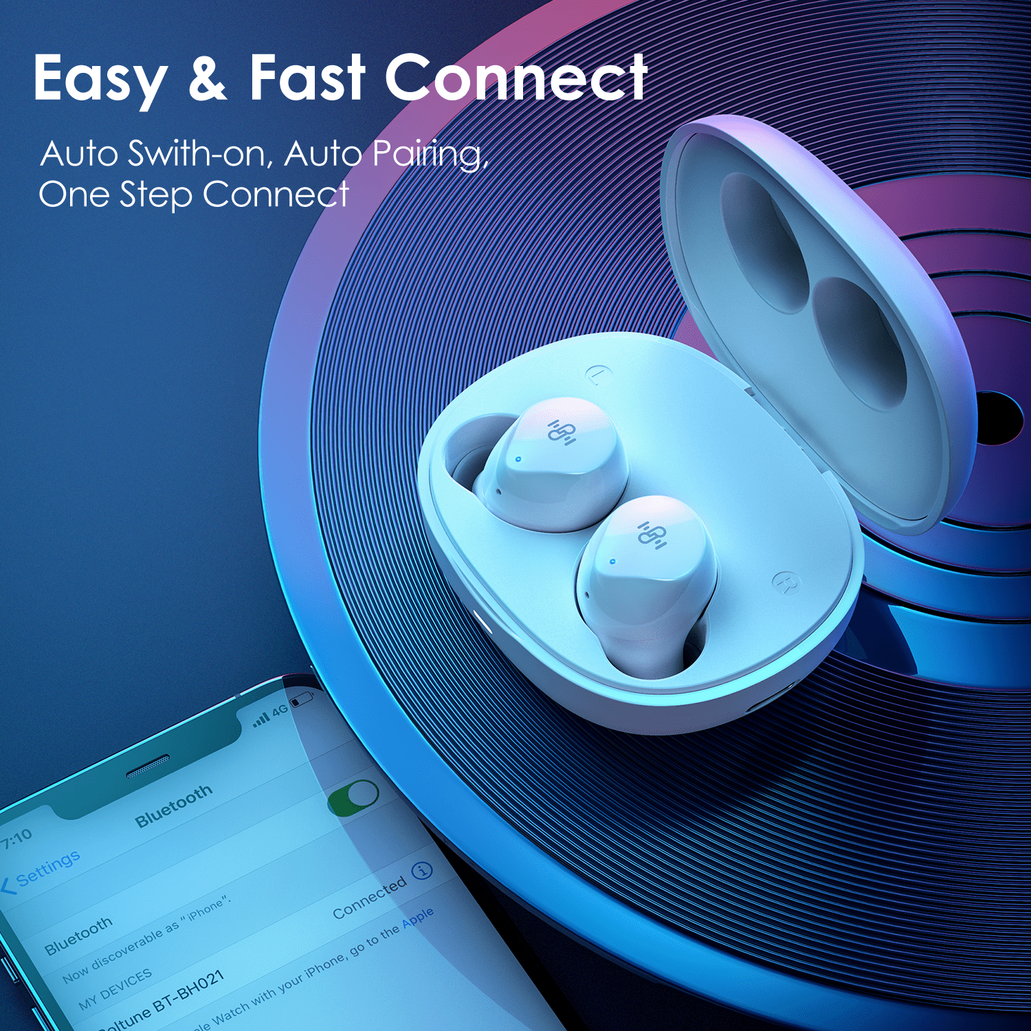 Buy Boltune Wireless Earbuds Stereo Bluetooth Earbuds, Bluetooth ...