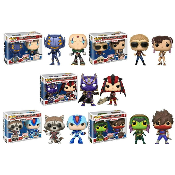 Funko POP! Games - Marvel vs Capcom Vinyl Figure 2-Packs - SET OF 5 ...