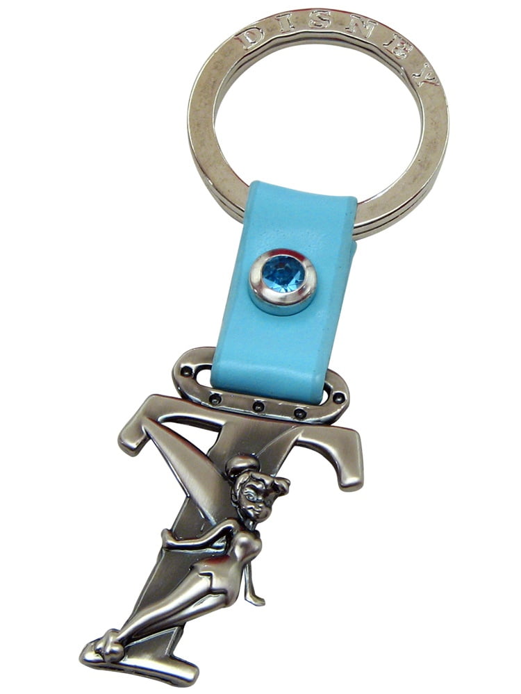Tinker Bell Letter T Pewter Key Chain - Walmart.com