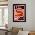 Affixzi Brush Your Teeth Wall Art, Playful Dental Reminder, Bathroom ...
