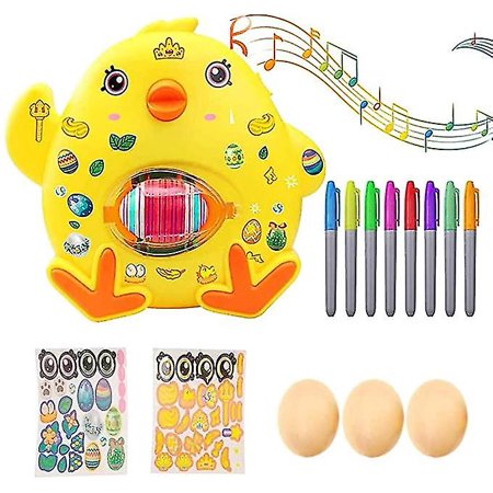 Electric Easter Egg Spinner Toys, Easter Egg Decorating Kit With 3 Eggs ...