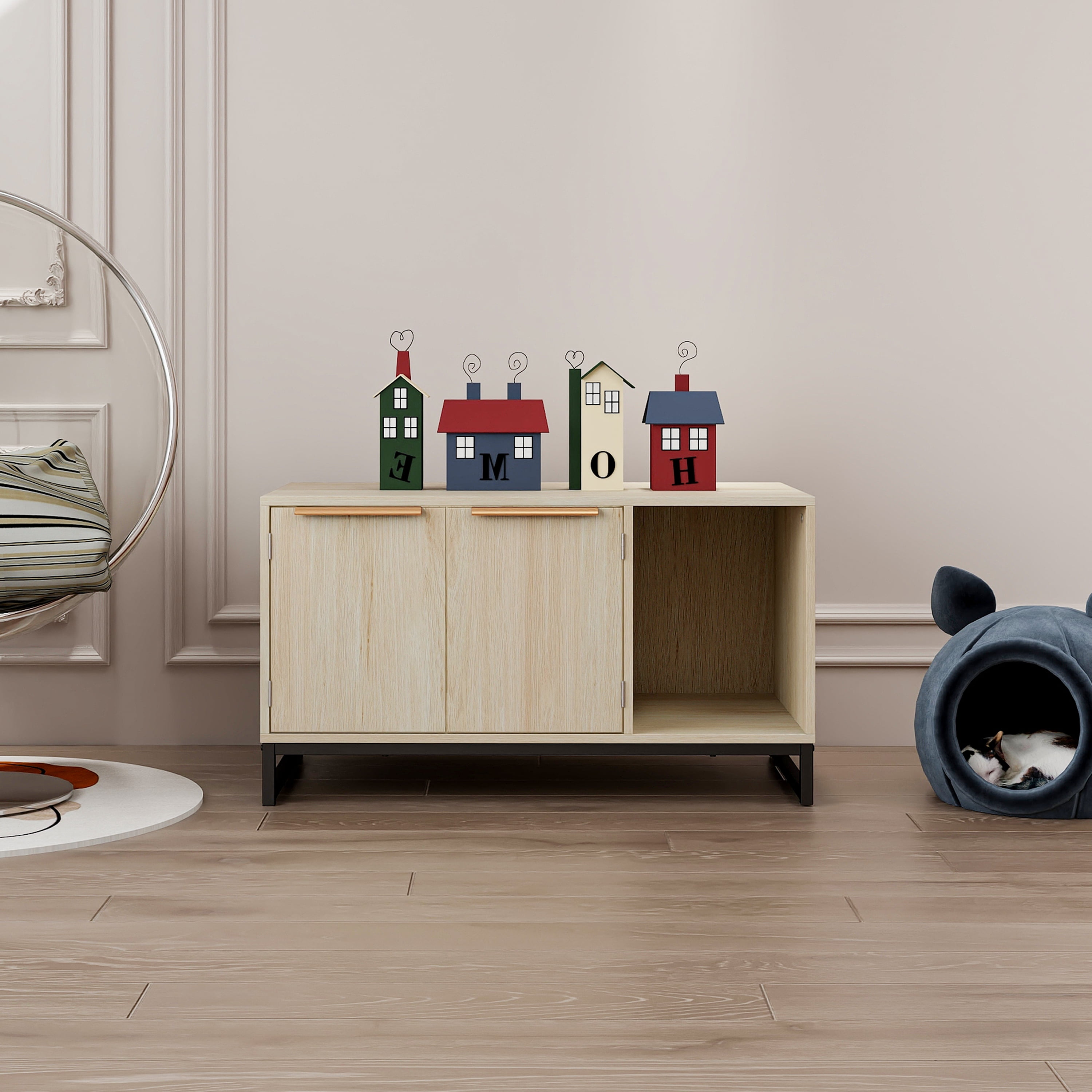 Cat house,Tv stand,Cat house and Tv stand in one, pet house,for Living ...