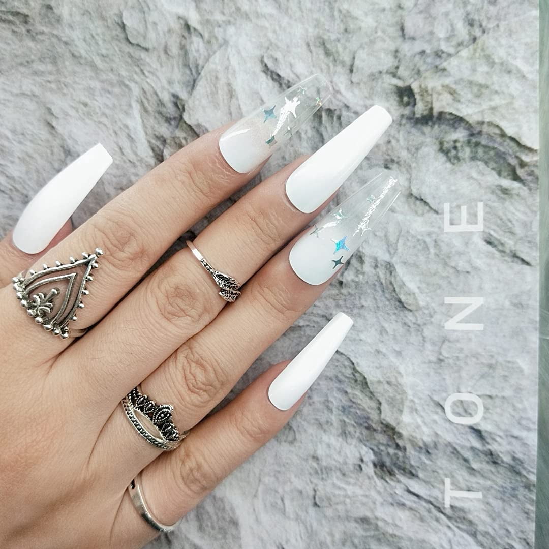 All White Nails Tumblr